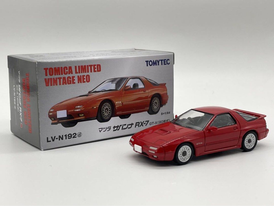 Tomytec Tomica Limited Vintage Neo TLV 1/64 Mazda Savanna RX-7 GT-X Diecast Car Model, Hobbies ...