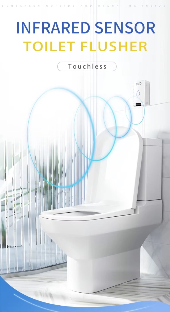 Touchless Toilet Flush Automatic Toilet Flush Button Intelligent ...