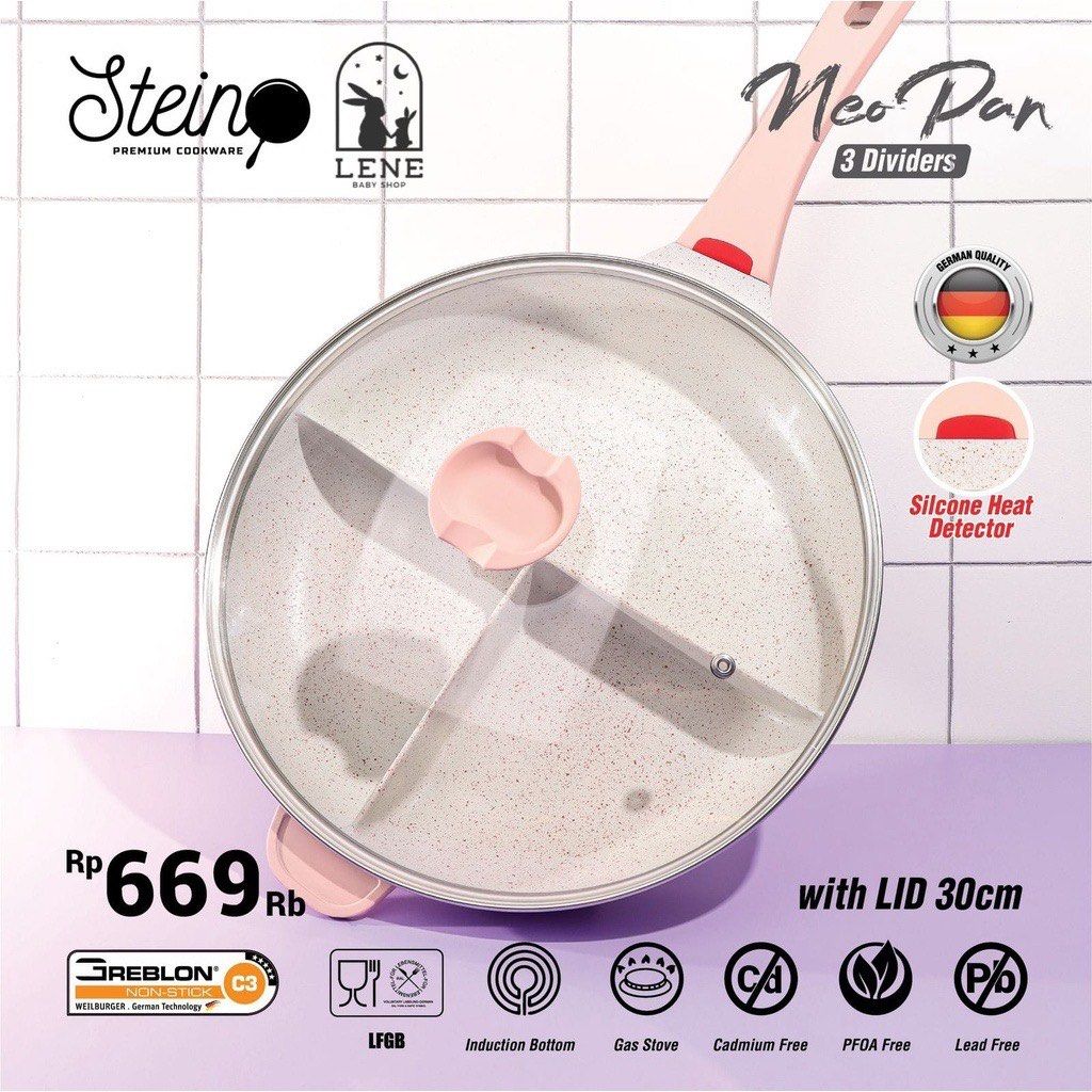 [UNDER RETAIL] Steincookware Stein Neo Pan (3 Divider- Heat Detector ...