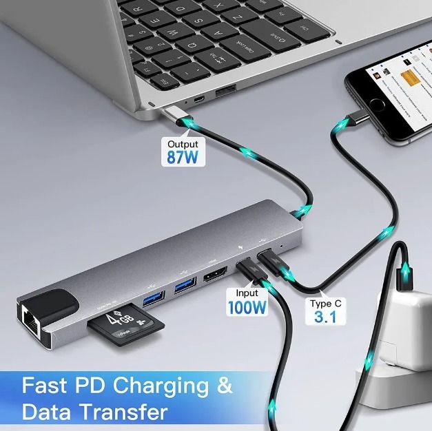 USB Type C Multi Adapter, Computers & Tech, Parts & Accessories, Other ...