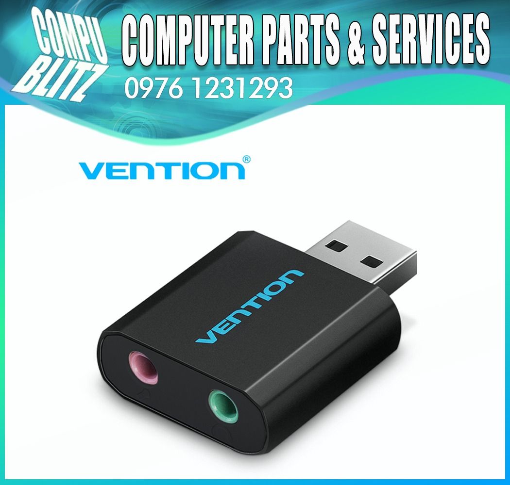 Vention External Usb Aux Mic Adapter Stereo Audio Sound Card 3.5Mm For ...