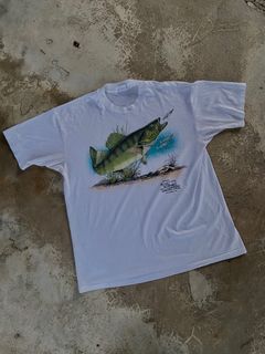 Vtg 90s Catch & Release Fish Single Stitch Tee, Men's Fashion, Tops ...