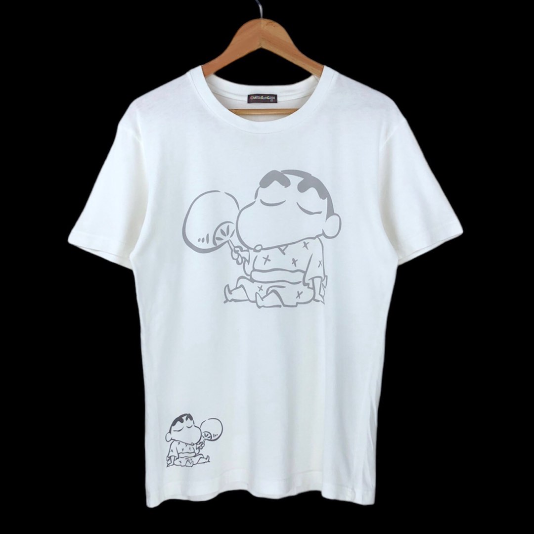 Vintage Crayon Shin Chan Japanese Cartoon Anima Big Logo White Tee ...