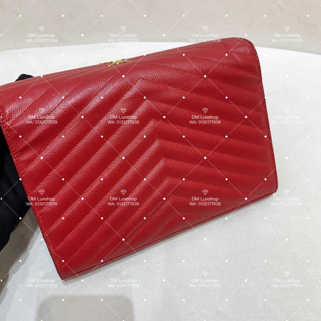 YSL WOC Red GHW, Luxury, Bags & Wallets on Carousell