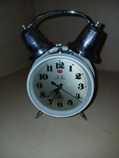 Vintage 1950s Diamond Space Age Sputnik Rocket Wind-up Alarm Clock ...