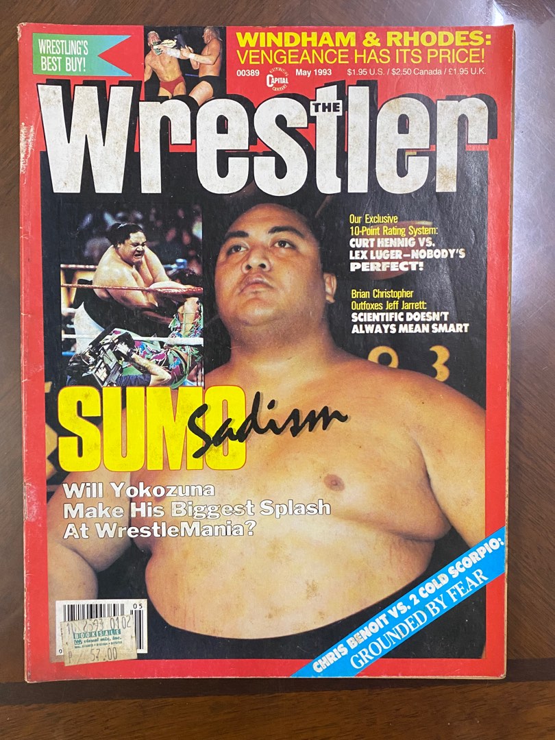 1993 The Wrestler Magazine May Yokozuna Undertaker Andre The Giant Wrestlemania WWF WCW ...
