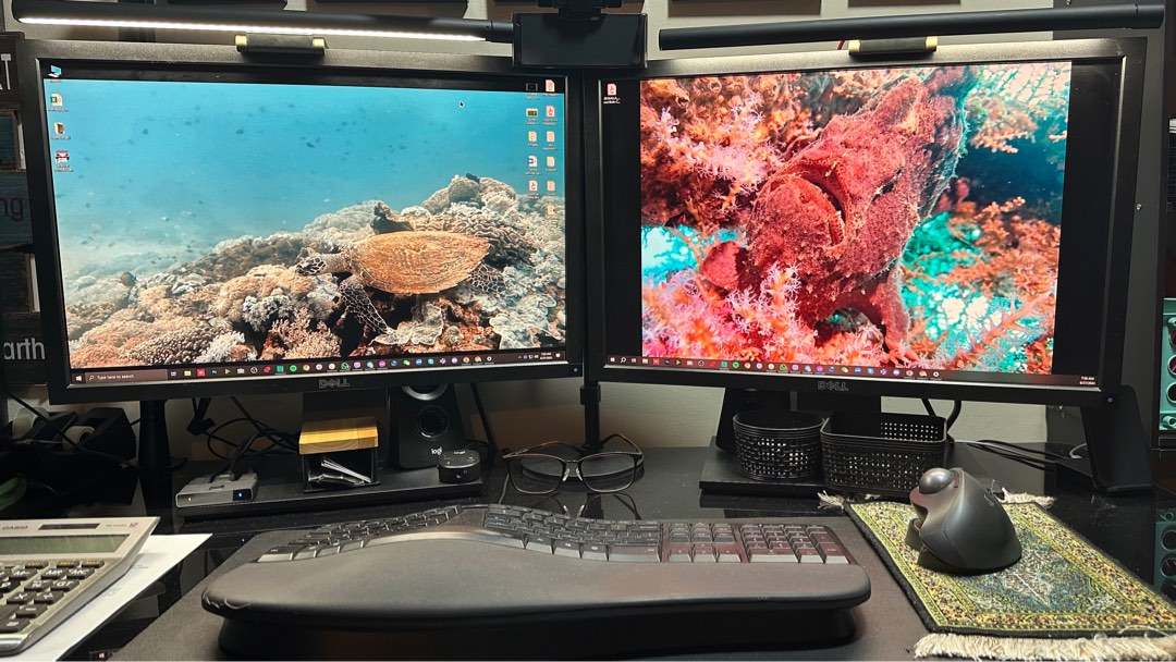 (2) Dell UltraSharp U2410 Widescreen LCD Monitors 1920x1200 HDMI U2410F ...