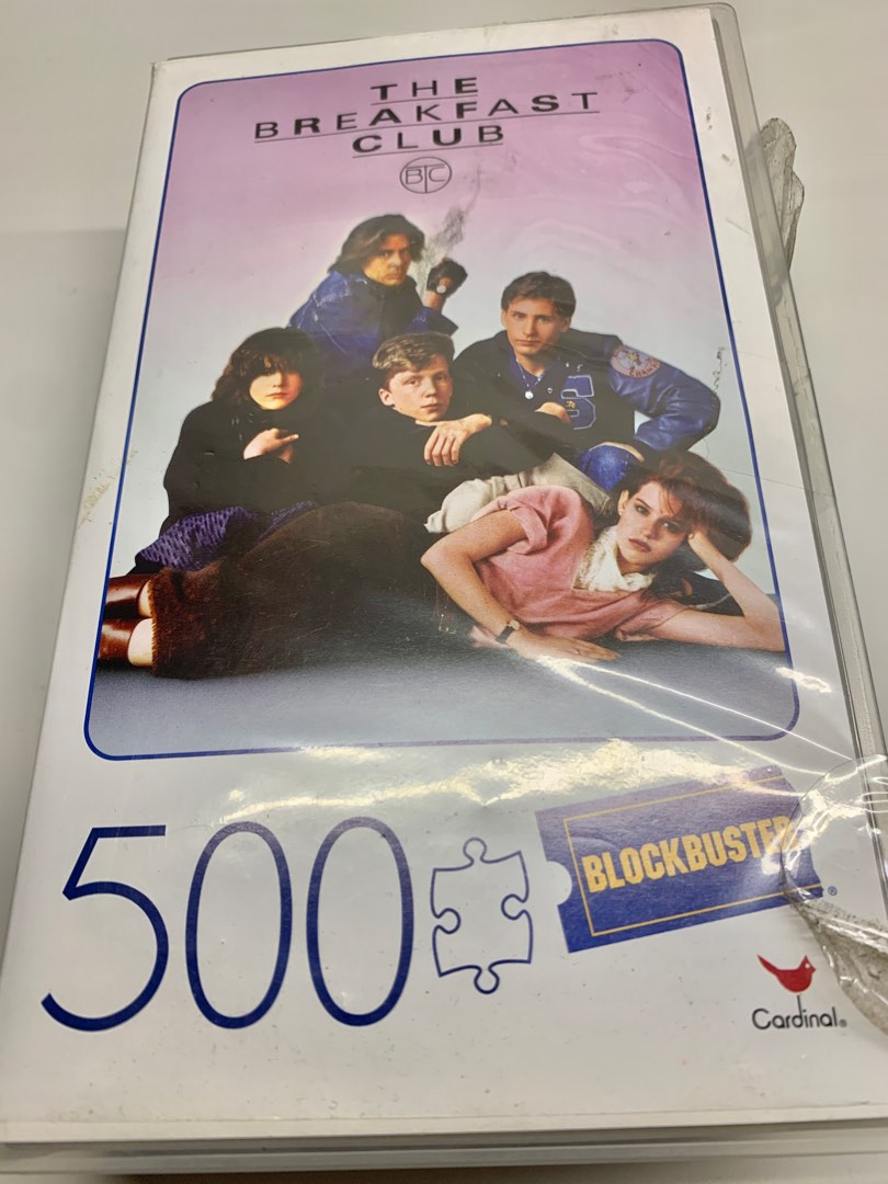 CARINA WET IT ***500-Piece Puzzle in Plastic Retro Blockbuster VHS Video Case, The Breakfast ...