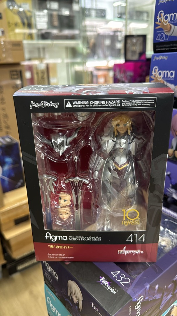全新 2 Max Factory Figma 414 Saber Of Red Fate Apocrypha Fate Grand Order ...