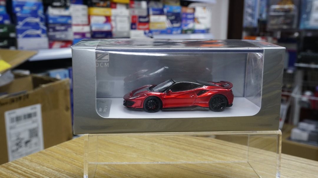 [現貨 Instock] DCM 1/64 Novitec 488 Pista 糖果紅 碳蓋 Candy red carbon, 興趣及遊戲 ...