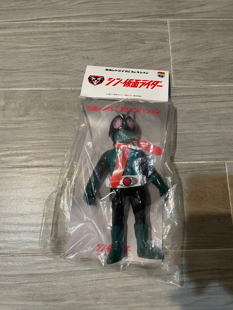 全新未開 Medicom shin Kamen rider 新矇面超人 sofubi sofvi 搪膠, 興趣及遊戲, 玩具 & 遊戲類 - Carousell