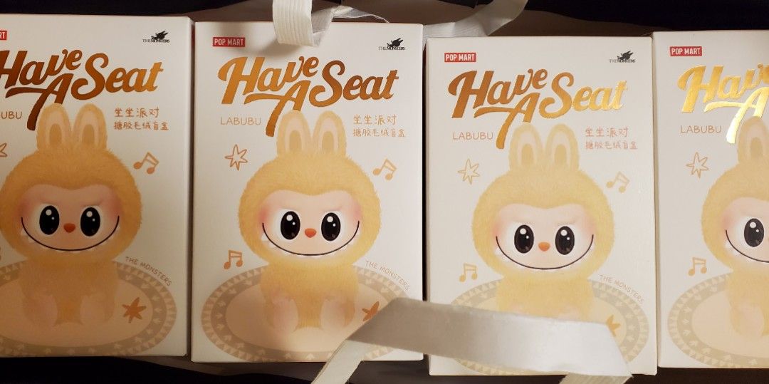 🧸 Pop Mart 盲盒 Labubu The Monsters Have A Seat Labubu 坐坐派對搪膠毛絨系列 眼巴巴 羞答答 甜絲絲 委屈屈 樂呵呵