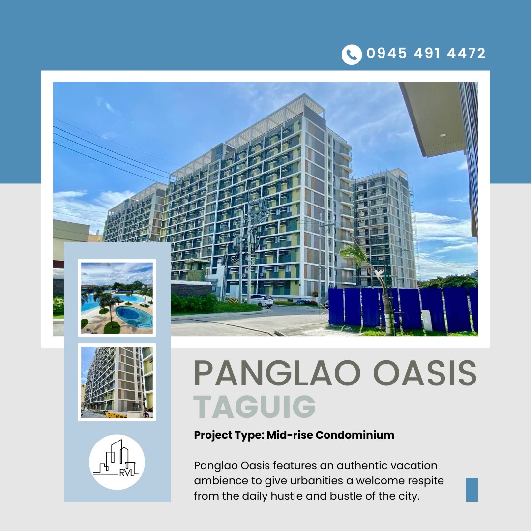 Panglao Oasis Affordable Taguig near BGC Invest/Own a Home 2Bedroom ...
