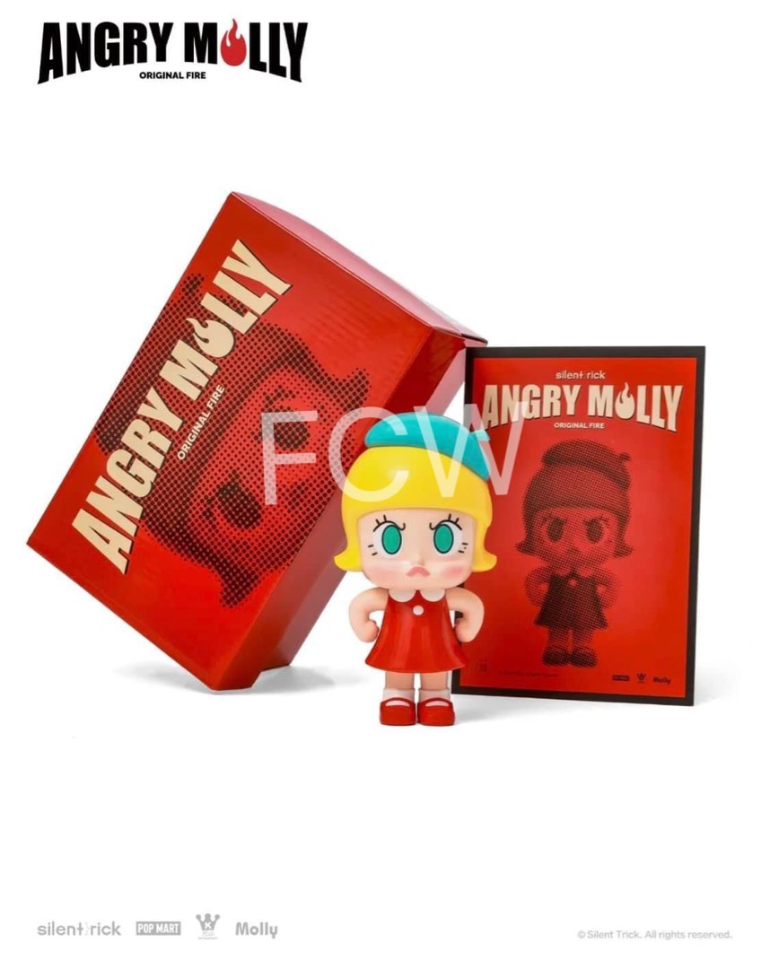 ANGRY MOLLY 原火初代 人偶 molly KENNYS WORK silent trick POP MART POPMART 泡泡瑪 ...