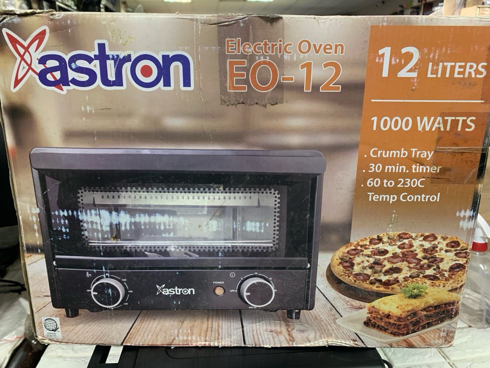Astron Electric Oven 12 Liters -220volts, TV & Home Appliances, Kitchen ...