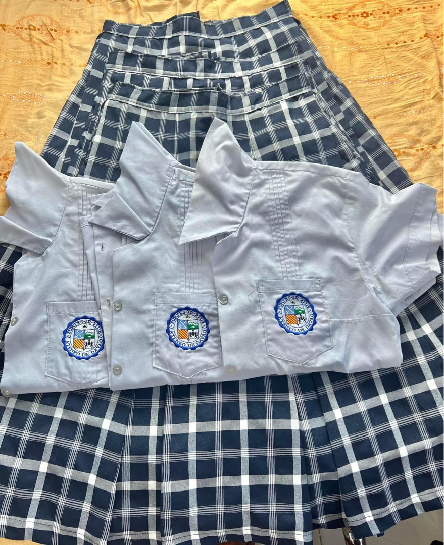 Ateneo de Davao ADDU Senior High School Uniform, Women's Fashion, Tops ...
