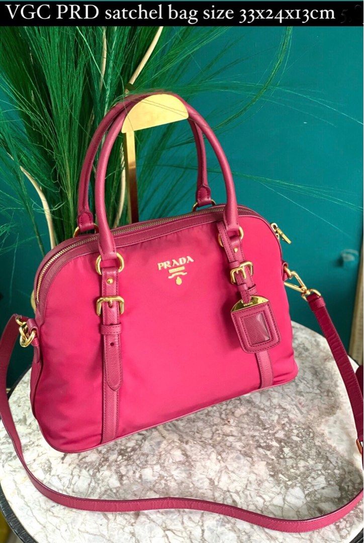 Authentic Prada satchel, Barang Mewah, Tas & Dompet di Carousell