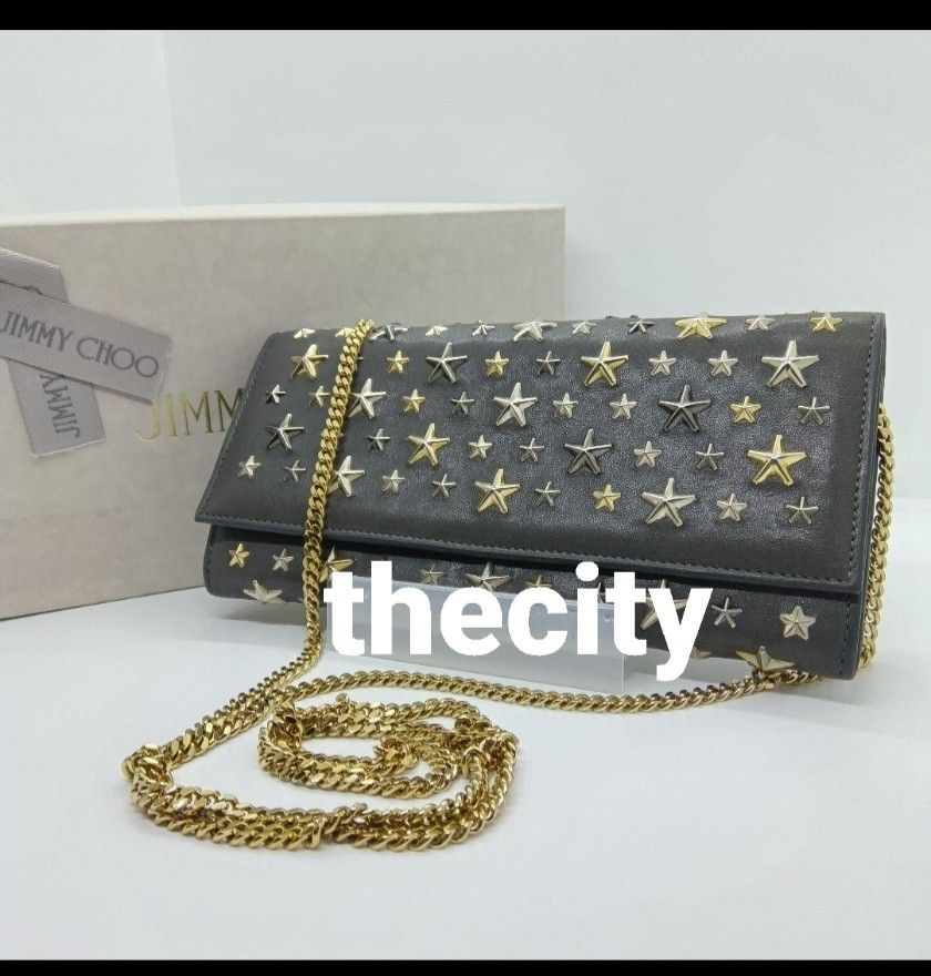 AUTHENTIC VINTAGE JIMMY CHOO WALLET ON CHAIN - WOC - USED OLD CONDITION ...