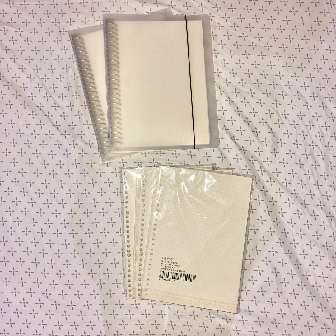 Binder Notebook and Grid Paper Refill , Hobbies & Toys, Stationary ...