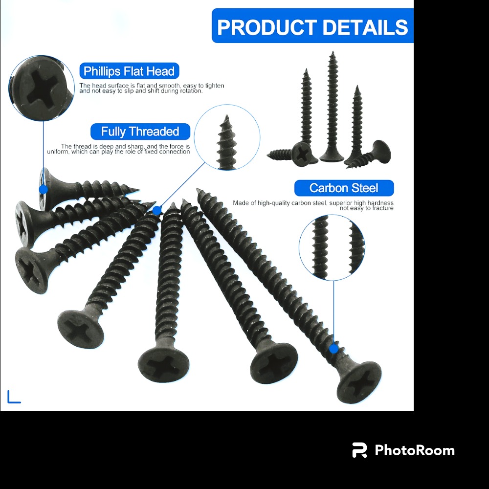 BLACK SCREW/ GYPSUM SCREW, Commercial & Industrial, Construction ...