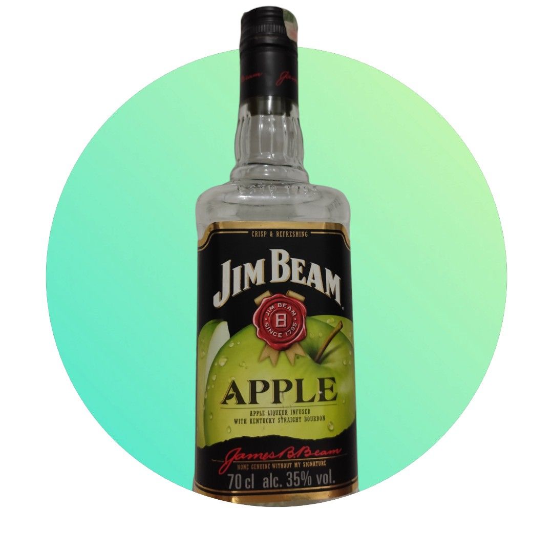 Botol Jim beam apple, Makanan & Minuman, Snek di Carousell