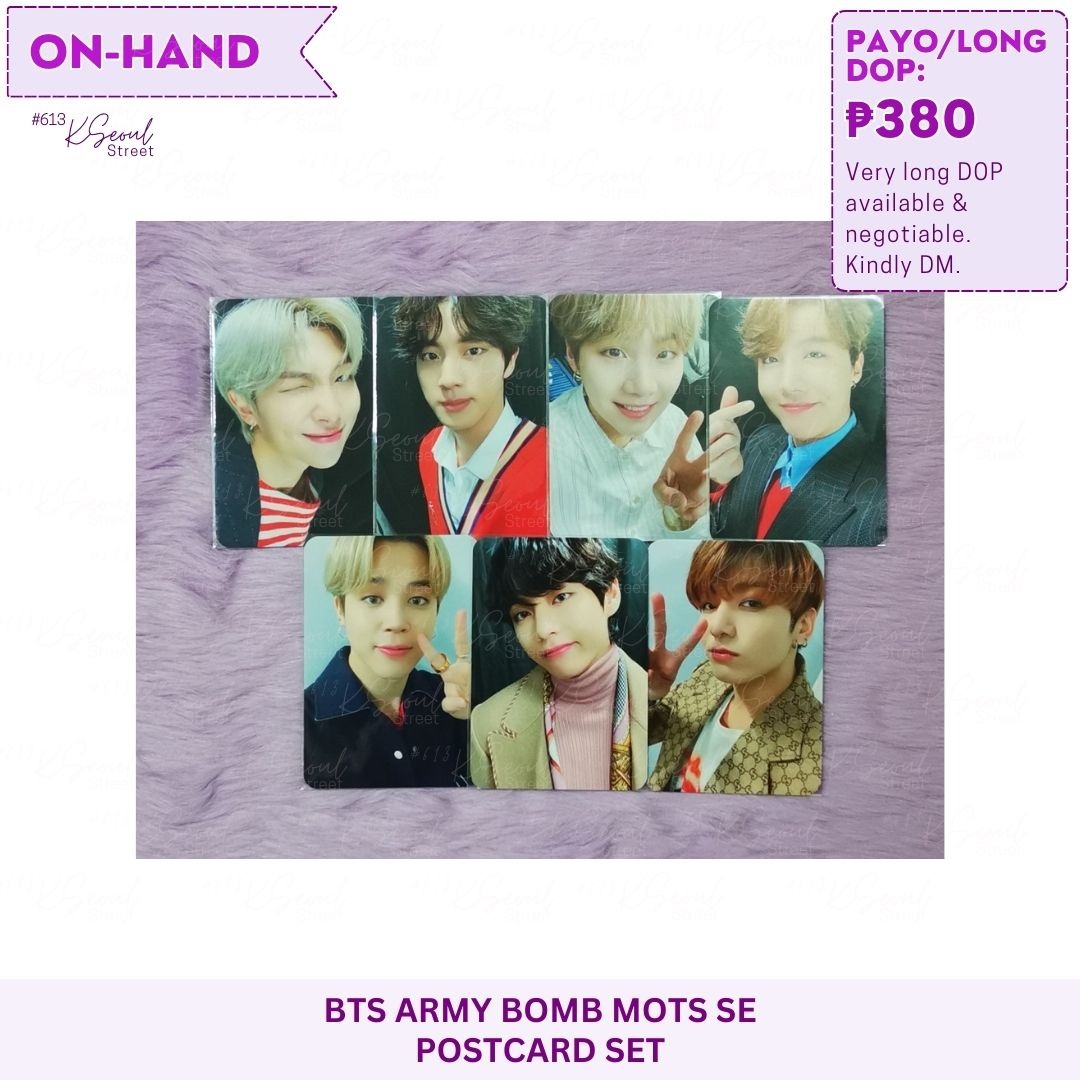 BTS ARMY BOMB MOTS SE: PHOTOCARD SET, Hobbies & Toys, Memorabilia ...
