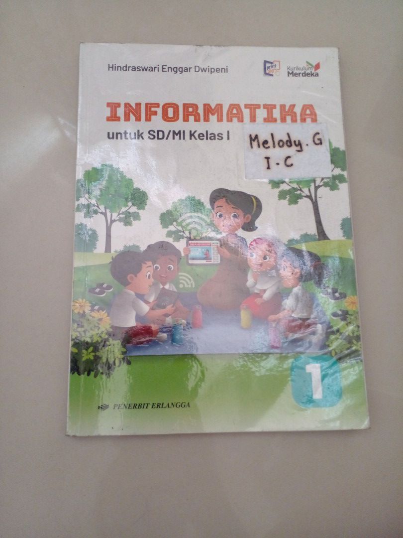 Buku informatika / TIK kelas 1 sd kurikulum merdeka, Buku & Alat Tulis, Buku di Carousell