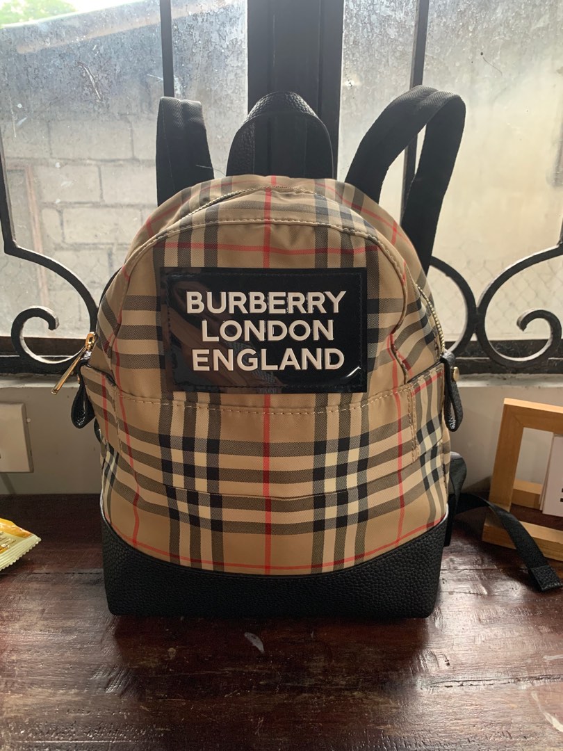 Burberry Small Backpack, Luxury, Bags & Wallets on Carousell