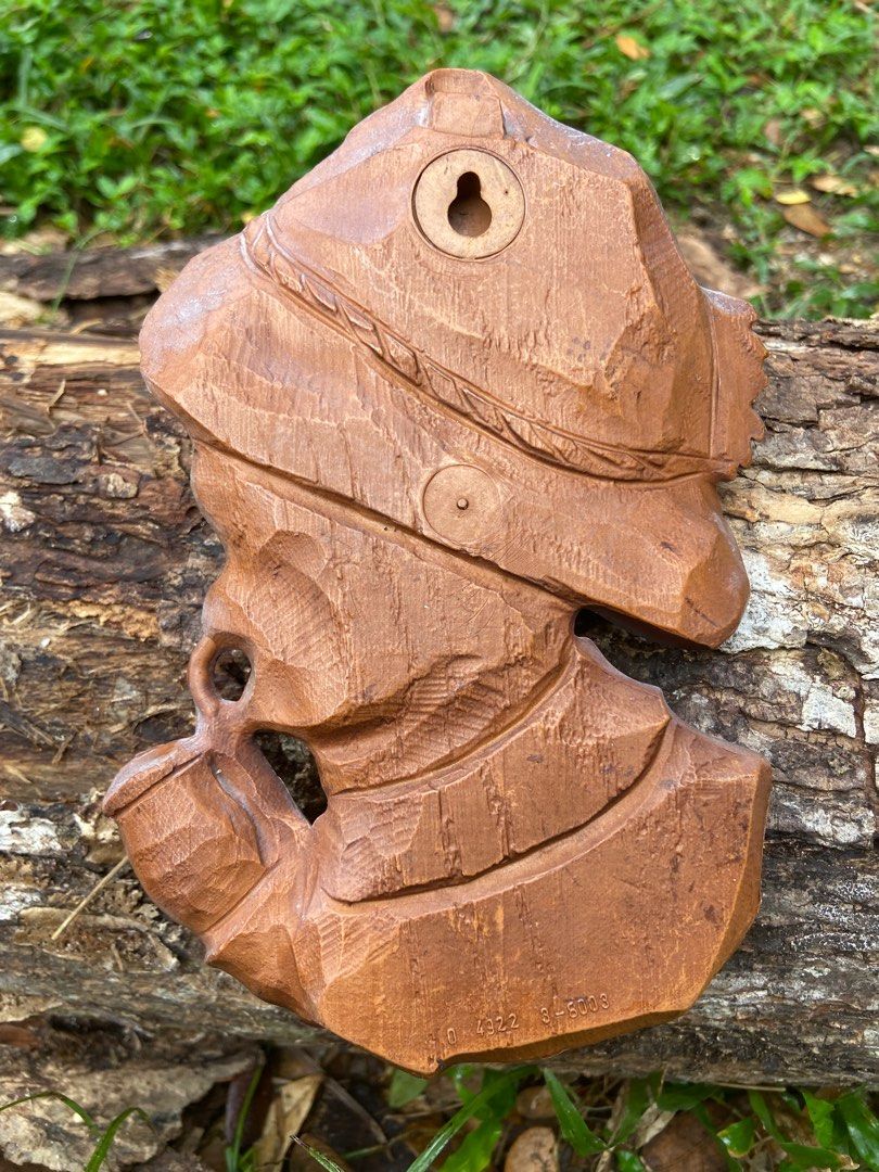 Carved figure west germany W wall hanging black forest ober, Hobbies ...
