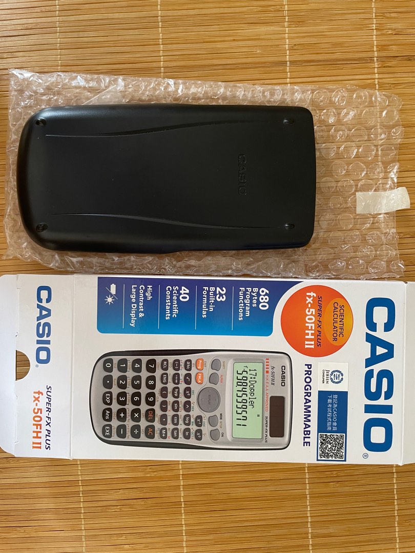 Casio Calculator fx-50FH II, 興趣及遊戲, 手作＆自家設計, 文具 - Carousell