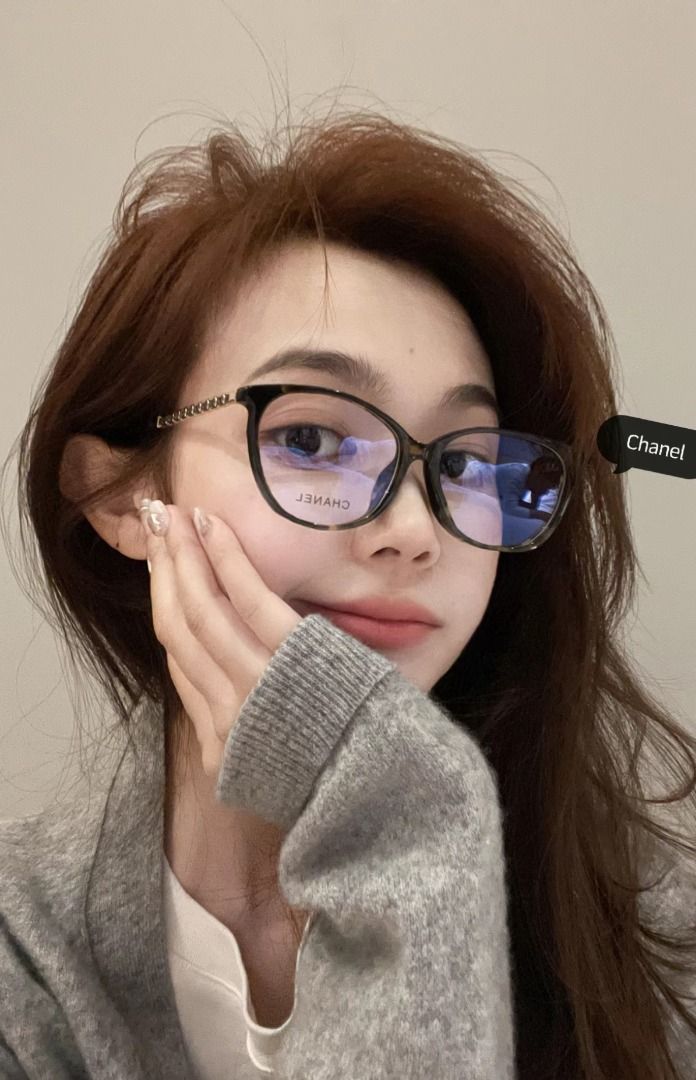 Chanel CH3408 c714 平光眼鏡白鹿同款 玳瑁色 全新全配, 名牌精品, 精品配件在旋轉拍賣