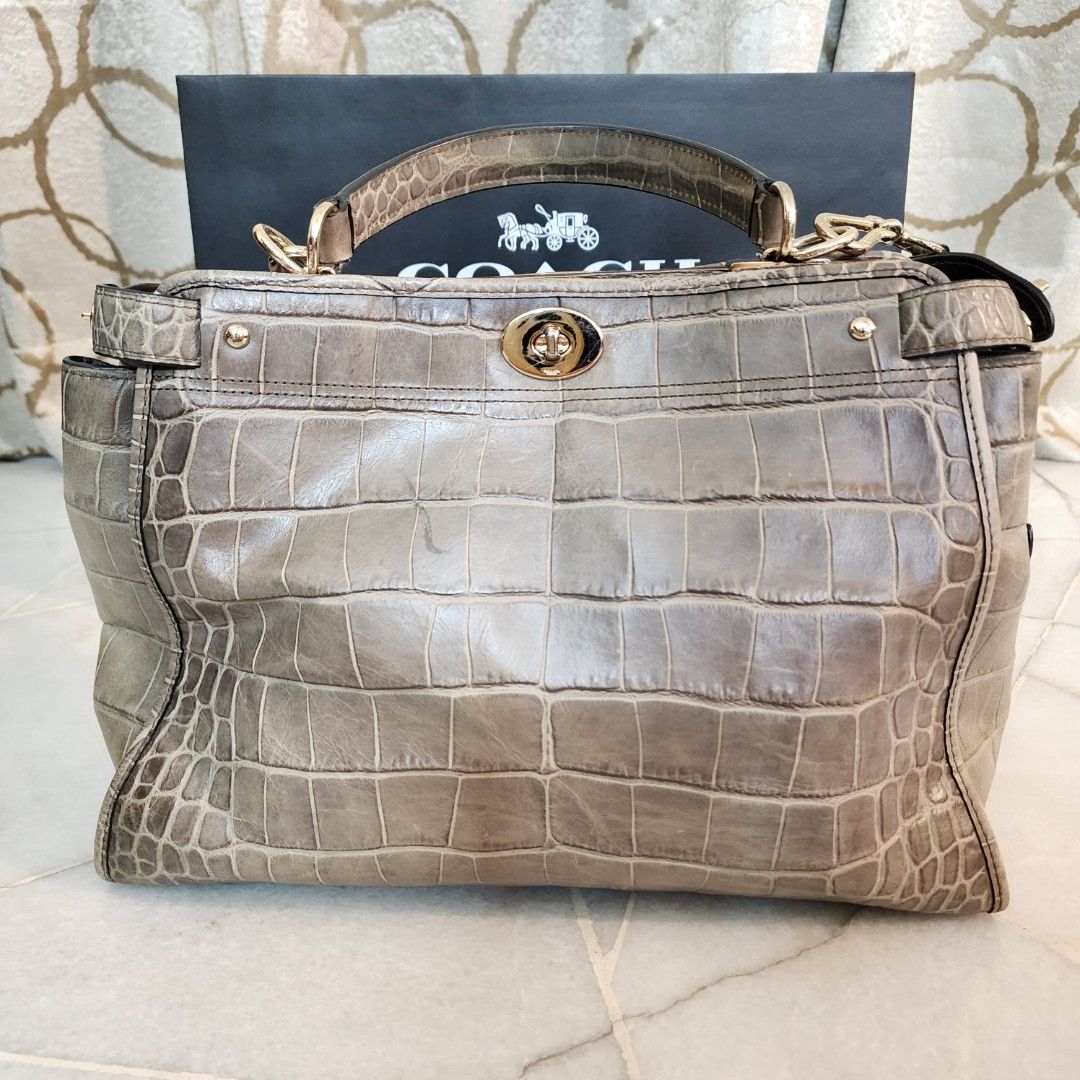 Coach Crocodile Crossbody Bag, Women's Fashion, Bags & Wallets, Cross ...