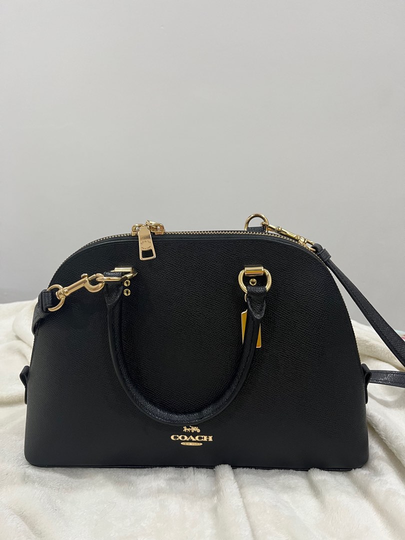 COACH KATY SATCHEL BLACK, Barang Mewah, Tas & Dompet di Carousell