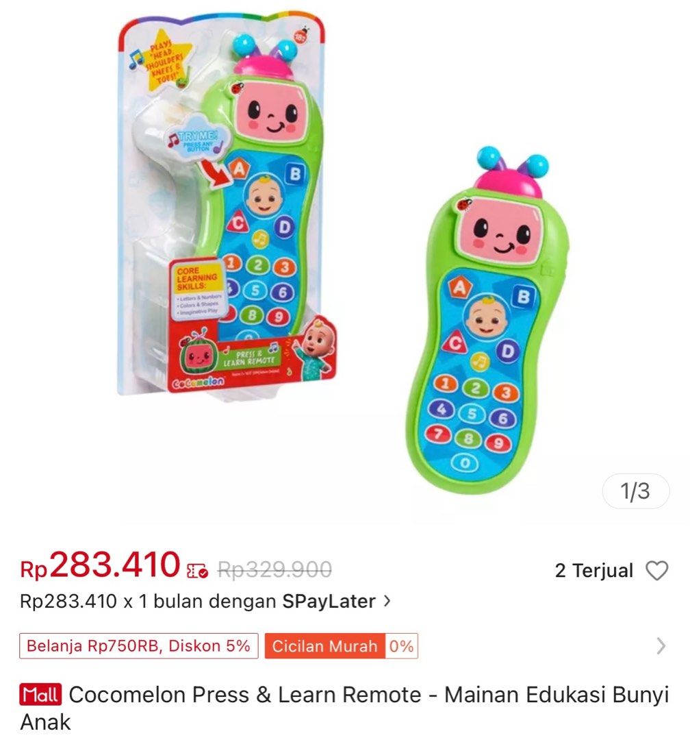 Cocomelon Remote Preloved, Toys & Collectibles, Mainan di Carousell