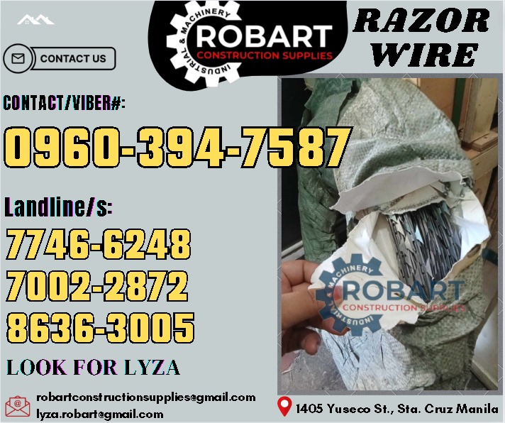 Concertina Razor Wire, Commercial & Industrial, Construction Tools ...