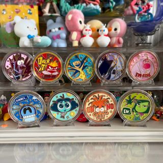 CPCM Disney Pixar Inside Out and Alien Medallion Medals Coins ...