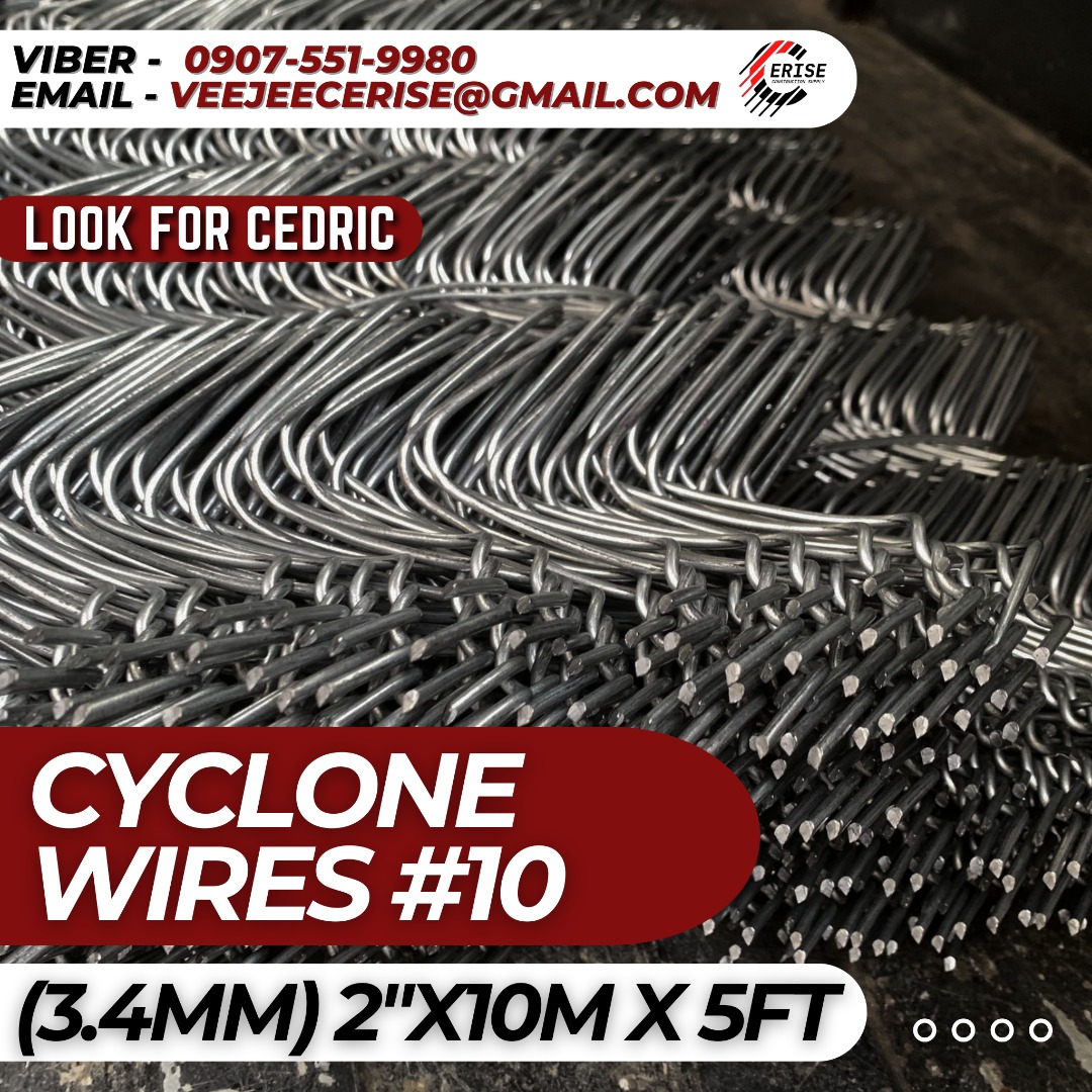 CYCLONE WIRES #10 3.4 MM 5FT, Commercial & Industrial, Construction ...