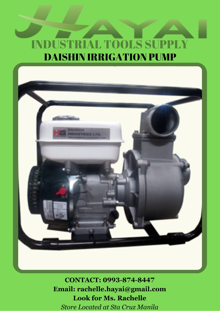 DAISHIN IRRIGATION PUMP, Commercial & Industrial, Industrial Equipment on Carousell
