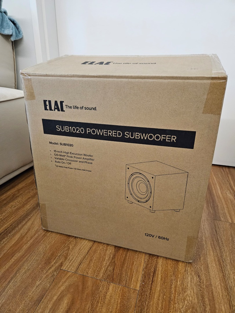 Elac Powered Budget Sub 10" Class AB Dynamic Woofer (Like New), Audio ...