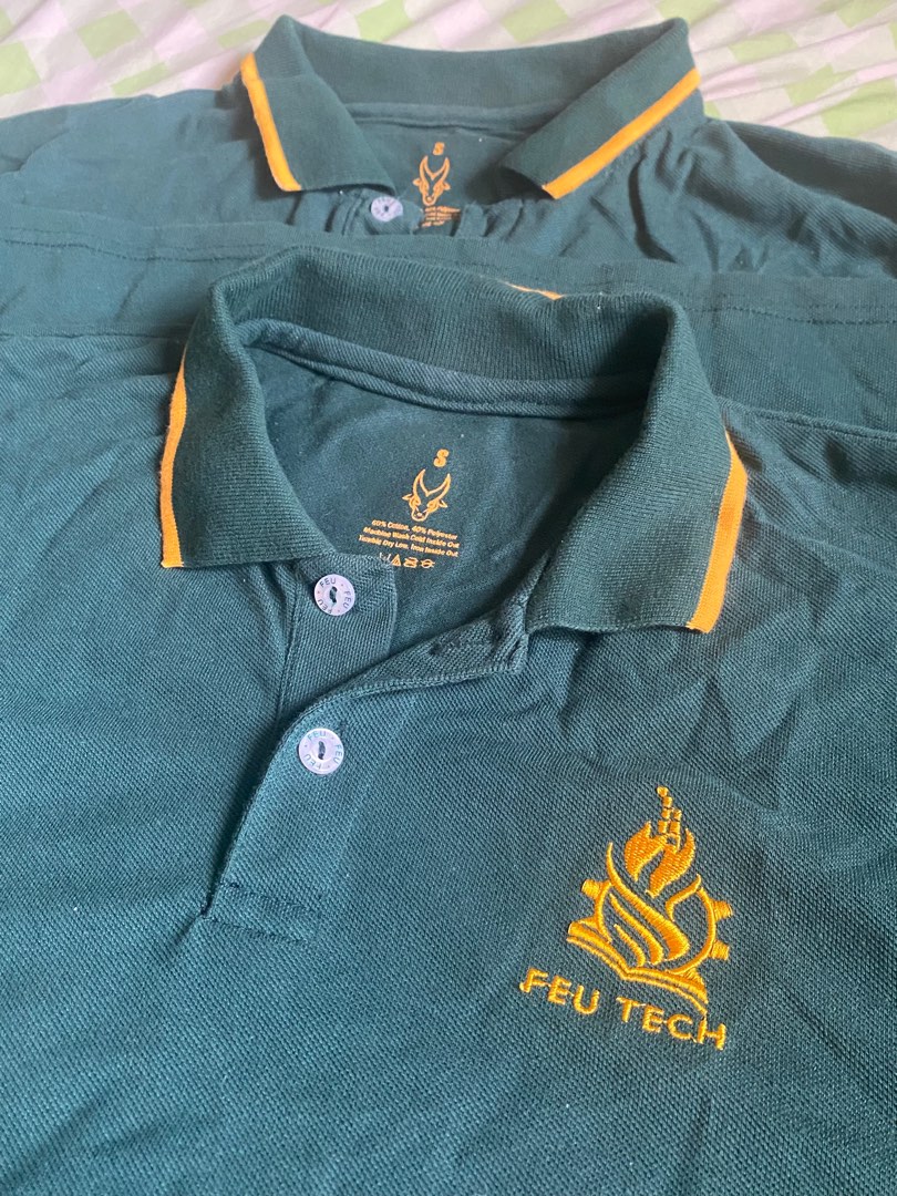 FEU TECH INSTI GREEN POLO UNIFORM, Announcements on Carousell