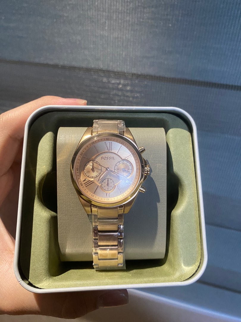 Fossil Modern Courier Midsize Chronograph Rose Gold-Tone Stainless ...
