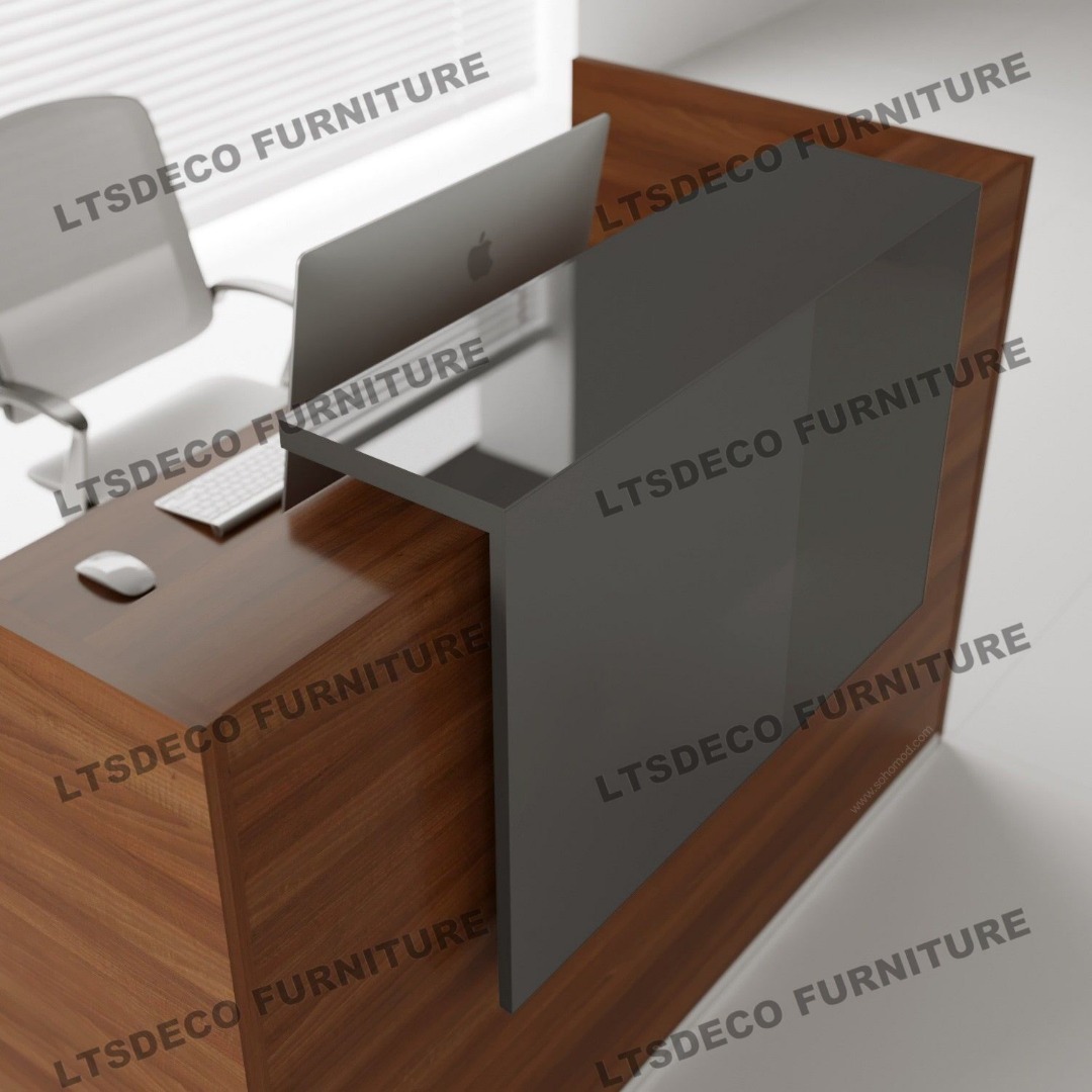FULL LAMINATED RECEPTION COUNTER TOP TABLE | OFFICE PARTITION | OFFICE ...