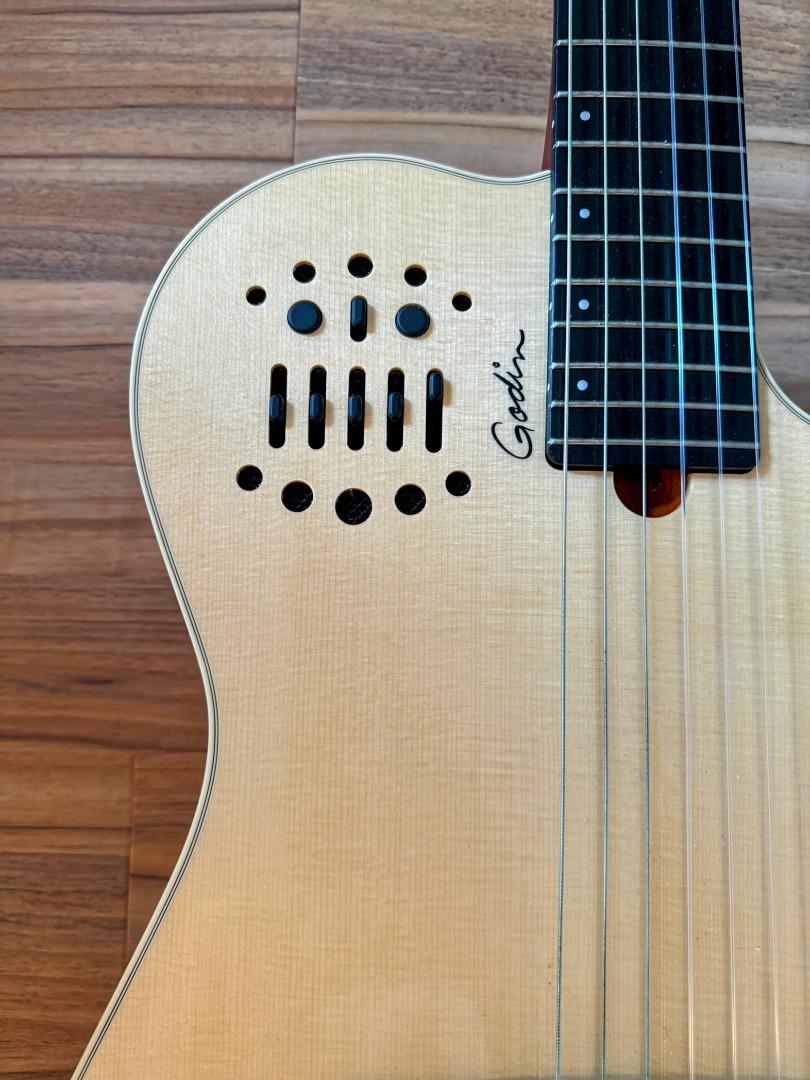 Godin Multiac Nylon Natural HG, Hobbies & Toys, Music & Media, Musical ...