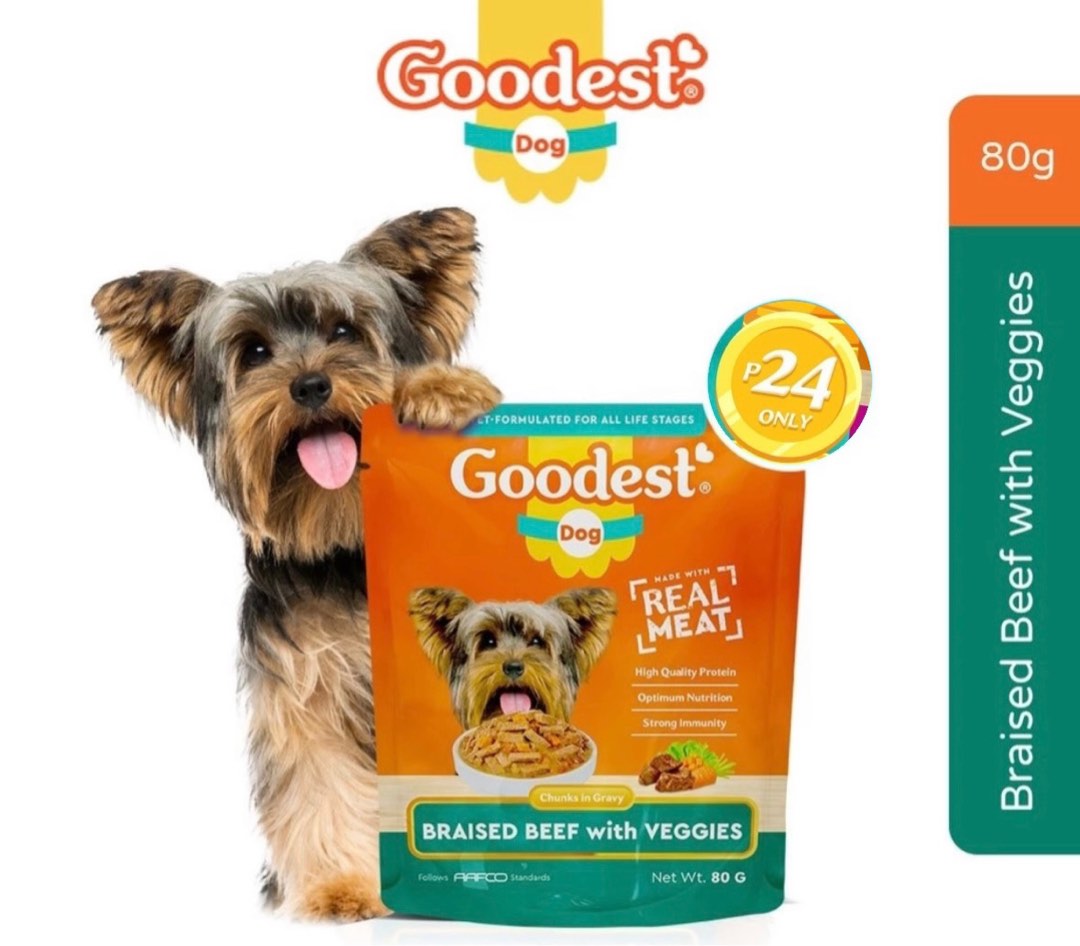 Goodest Dog food | Braised Beef with veggies (80g), Pet Supplies, Pet ...