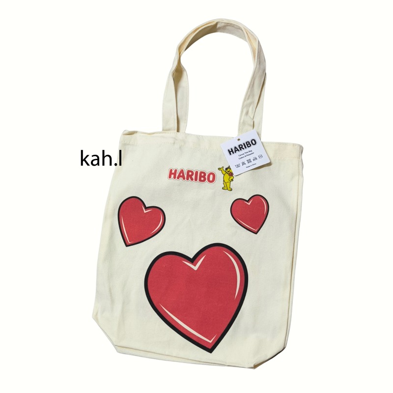 Haribo Canvas Bag - Hearts design (Collectible) {{FOC Paper Bag + Fan ...