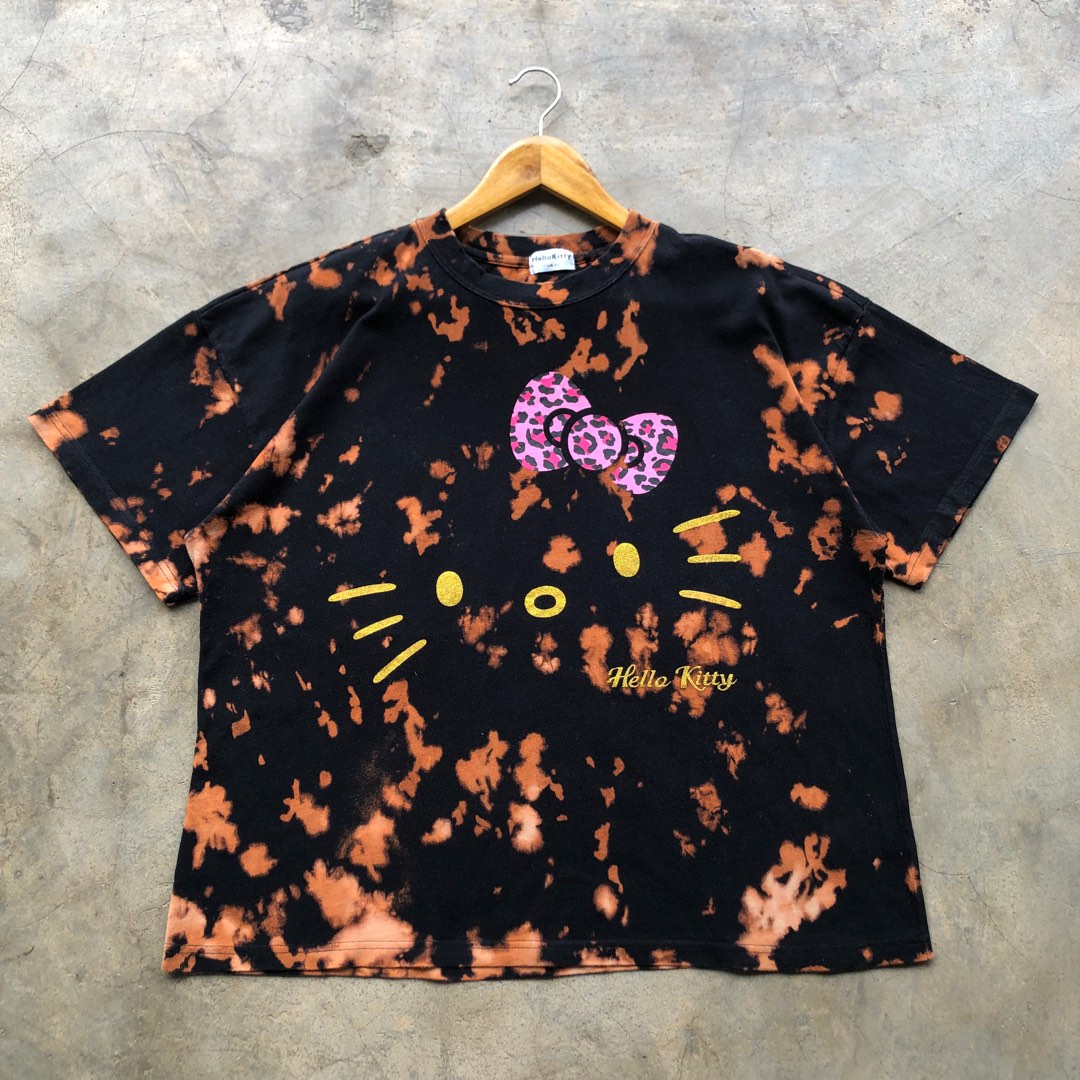 Hello kitty brand tie dye tshirts, Luxury, Apparel on Carousell