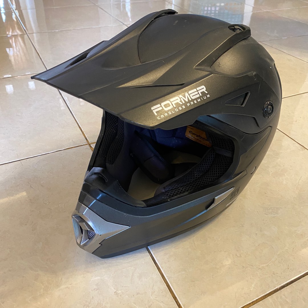 Helm Cargloss Former Premium | Helm Trail Cross Fullface, Motor di ...