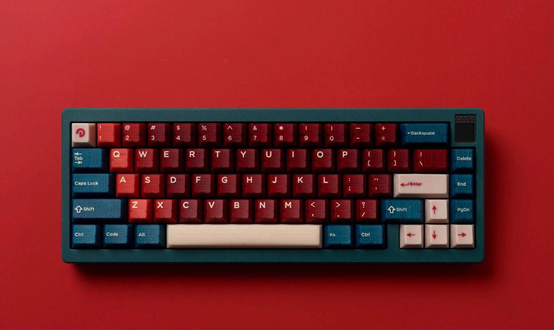 HifiFox x Domikey Red Bean ABS Doubleshot Cherry Profile Keycap - Base ...