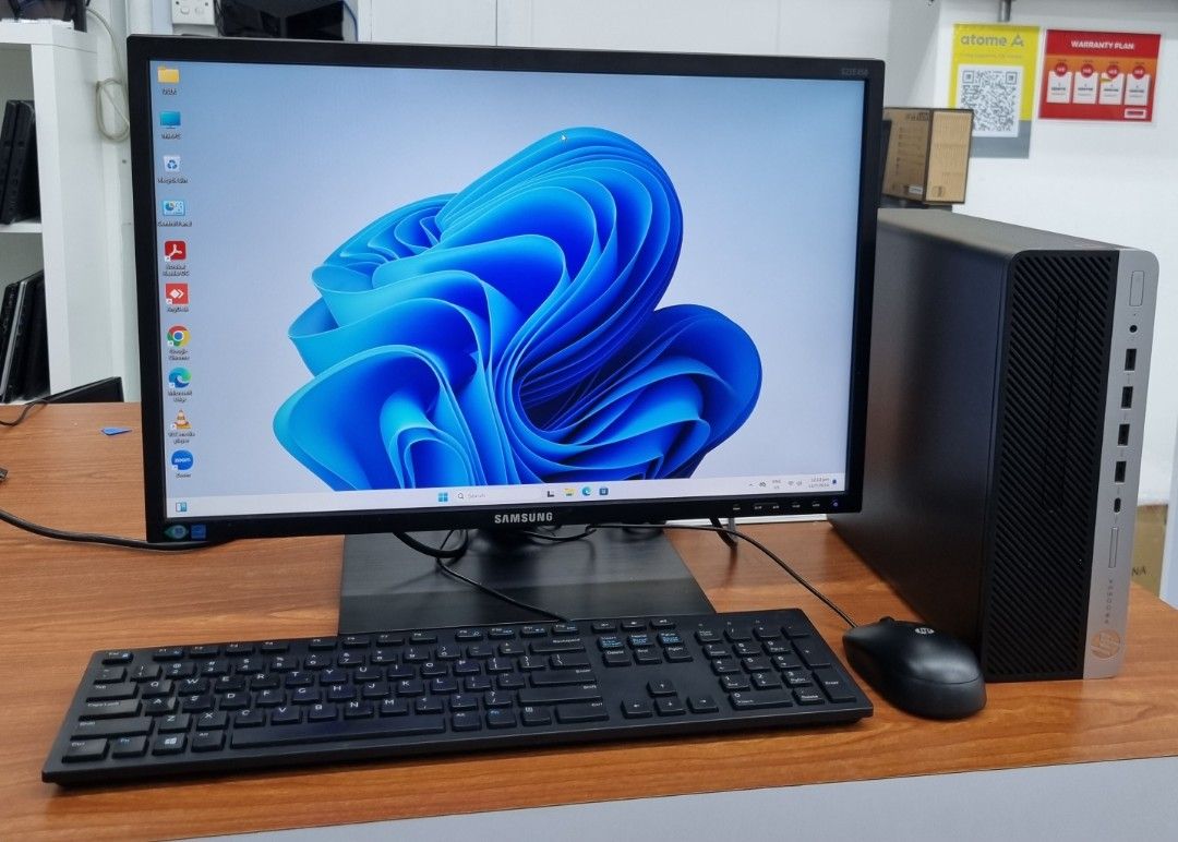 HP PRODESK DESKTOP WITH FULL SET INCLUDE MONITOR 90 DAYS WARRANTY ...