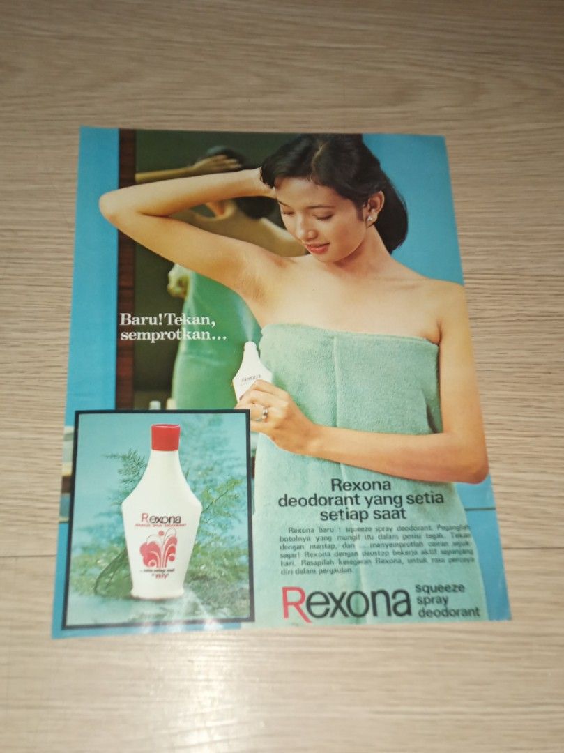 Iklan cetak jadul Rexona, Antik, Pajangan di Carousell